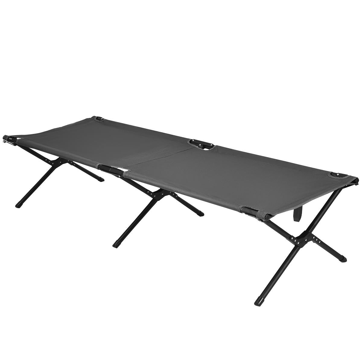 Giantex Folding Camping Cot, Portable Folding Bed w/Steel Frame Oxford ...